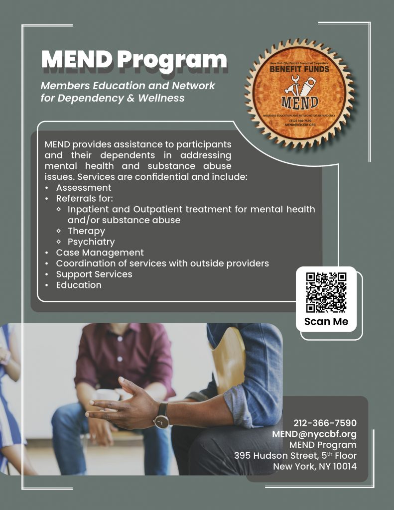 MEND Program & Wellness : The New York City District Council of ...