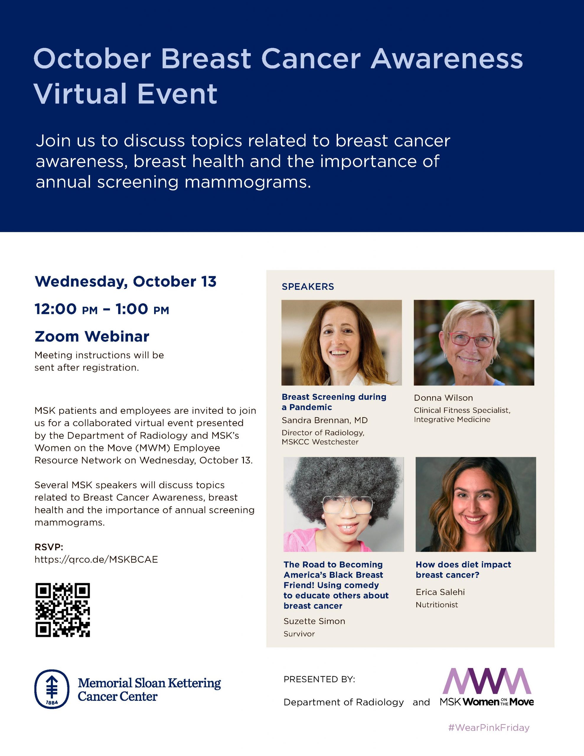 October Breast Cancer Awareness Virtual Event with Memorial Sloan ...