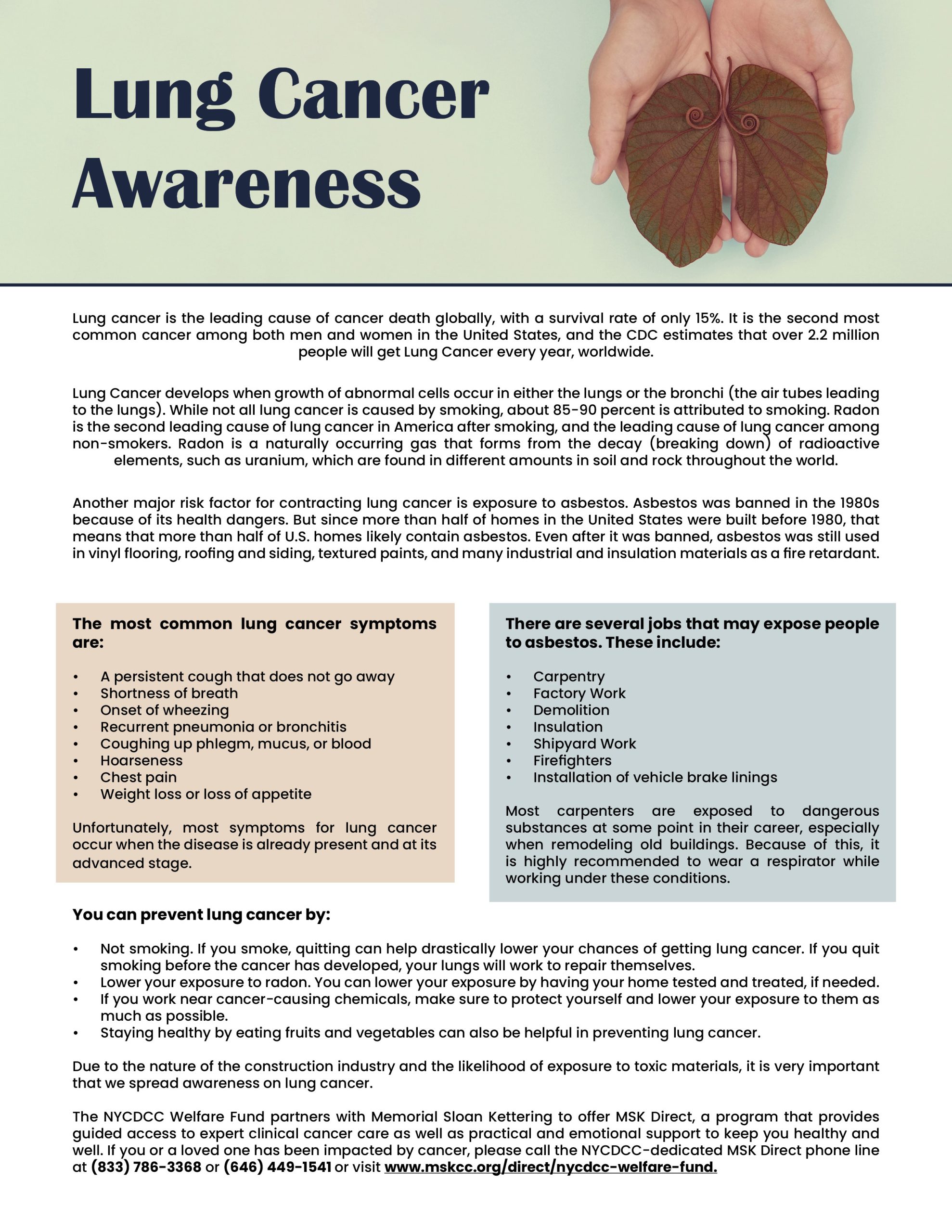 November is Lung Cancer Awareness Month : The New York City District ...