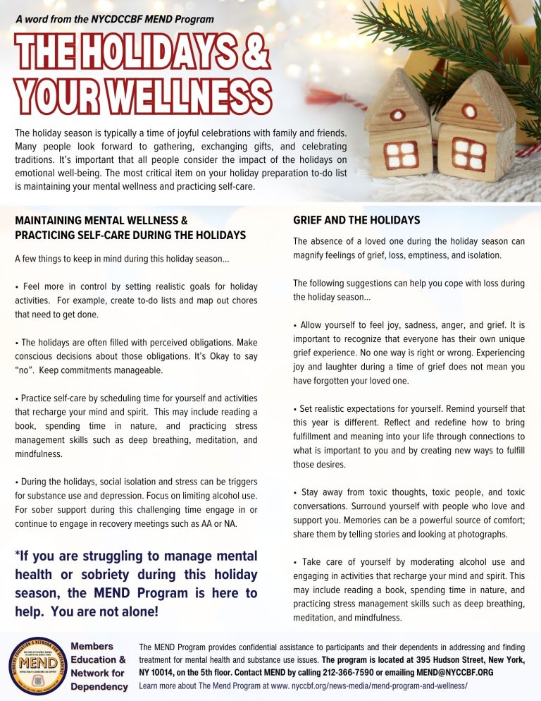 MEND Program & Wellness : The New York City District Council of ...