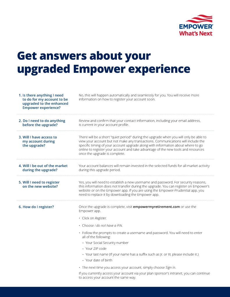 Prudential Retirement Accounts to be Upgraded and Managed by Empower ...