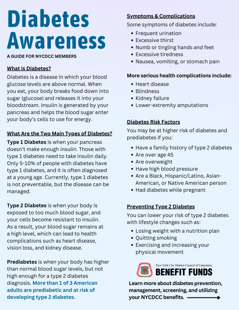 November is National Diabetes Awareness Month : The New York City ...